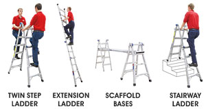 Multi-Function Ladder - 13' H-4382 - Uline